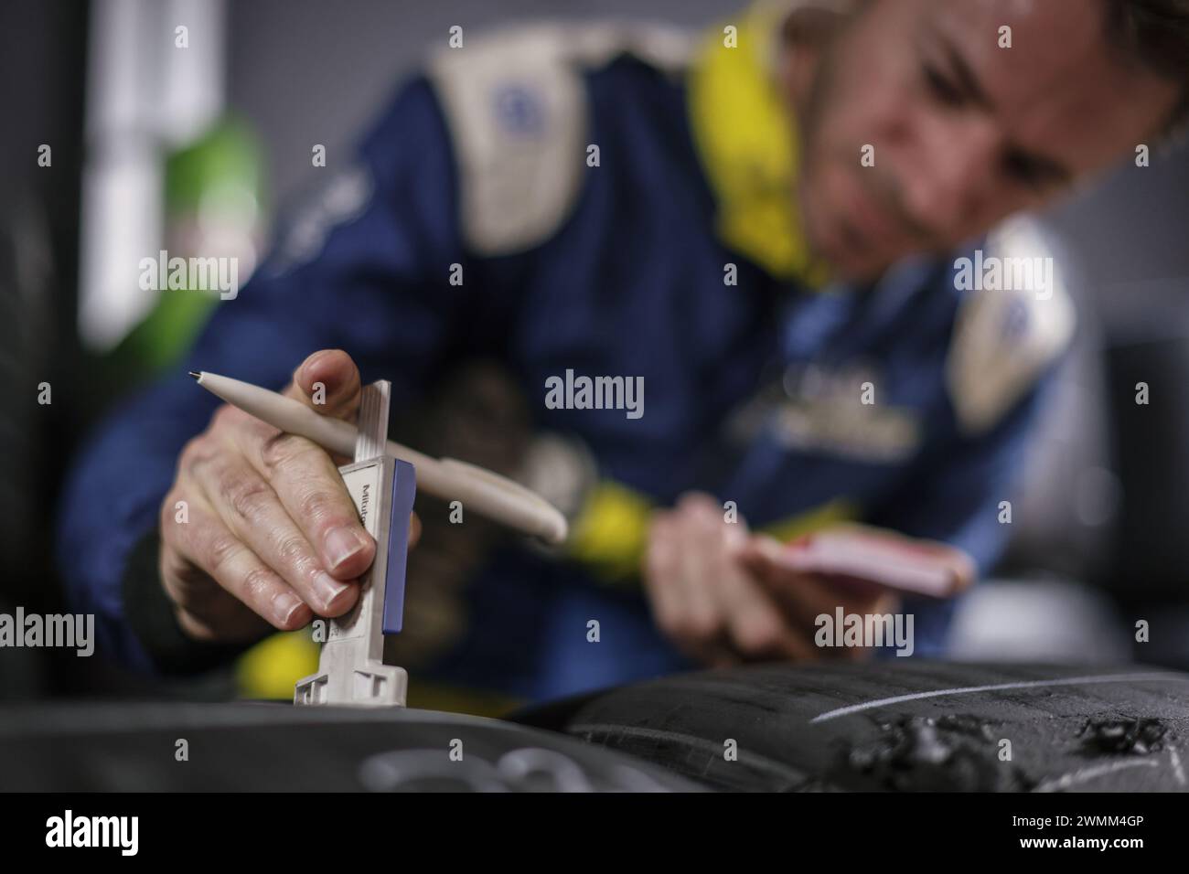 michelin tire engineer during the Prologue of the 2024 FIA World ...