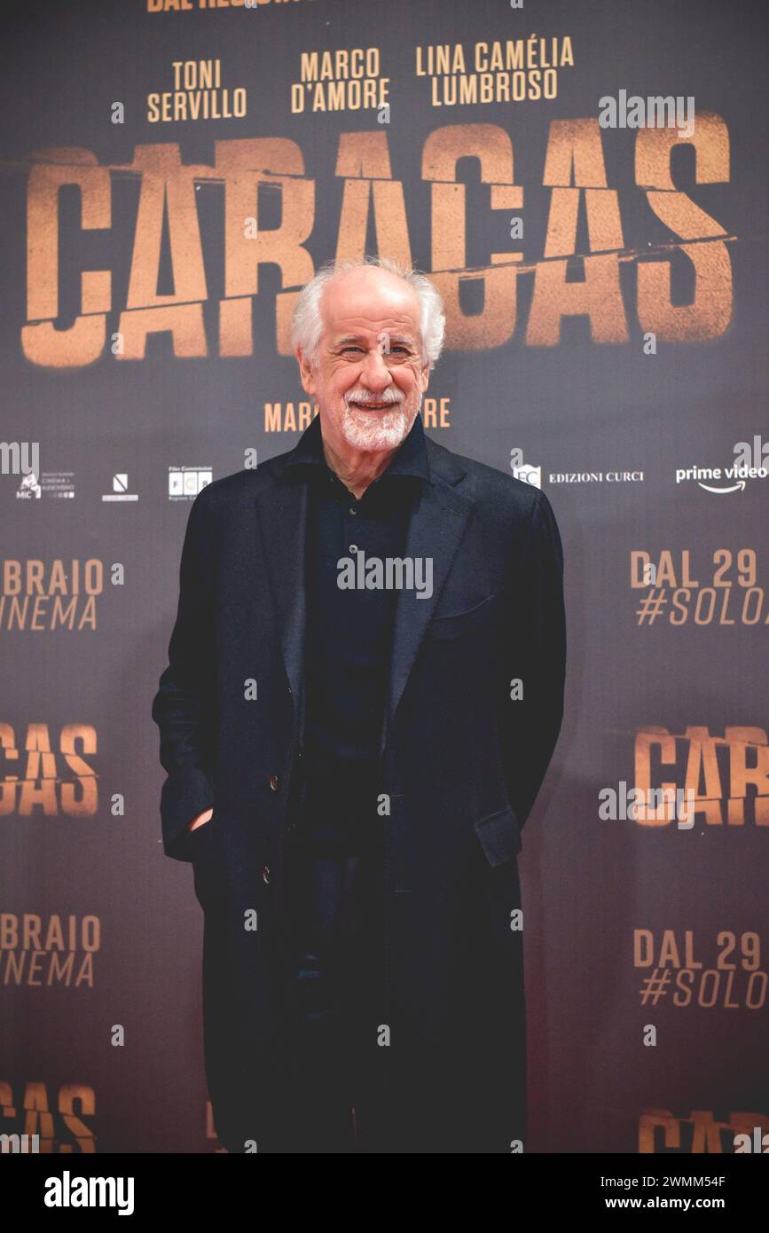 Naples, Italy. 26th Feb, 2024. The Italian actor Toni Servillo during ...