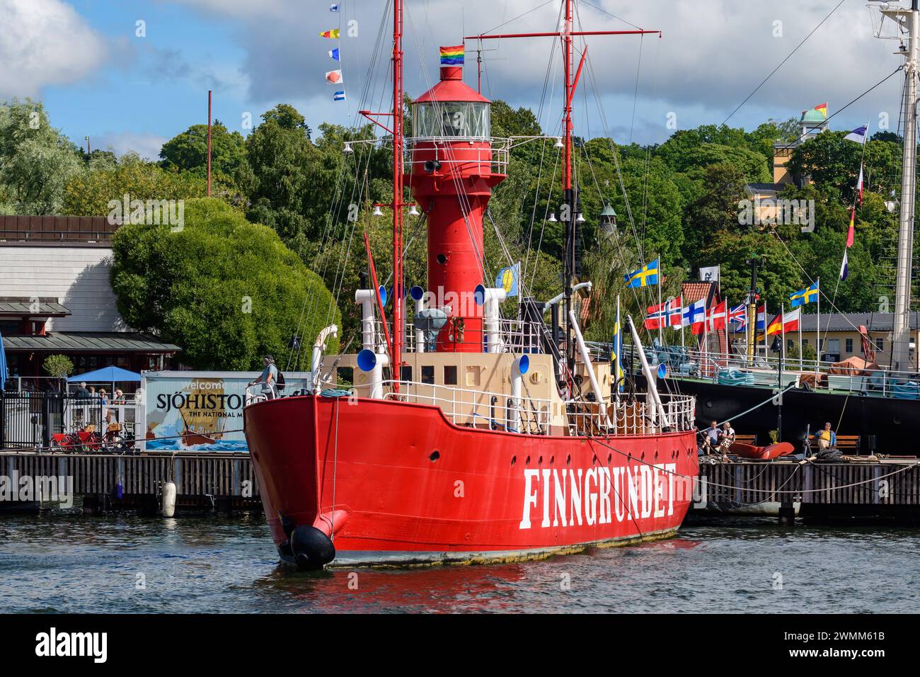 stockholm, sweden, 02 aug 2023, historic ship finngrundet *** stockholm ...