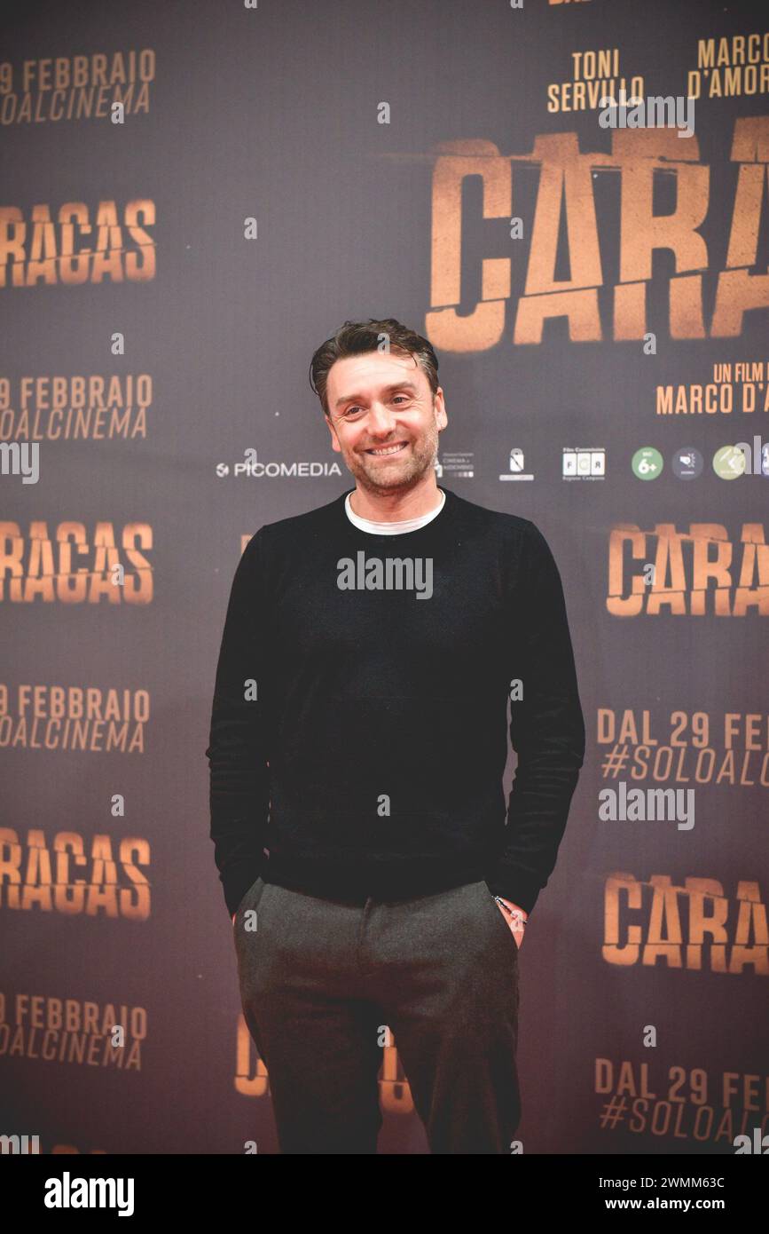 February 26, 2024, Naples, Italy: The actor Ciro Esposito during the ...