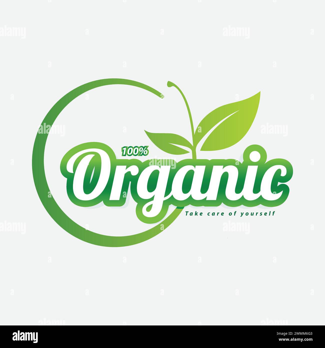 Organic food product logo design and concept Stock Vector Image & Art ...
