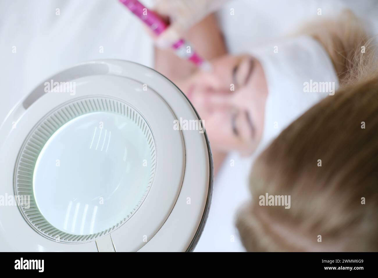 Top view medical esthetician hi-res stock photography and images - Alamy