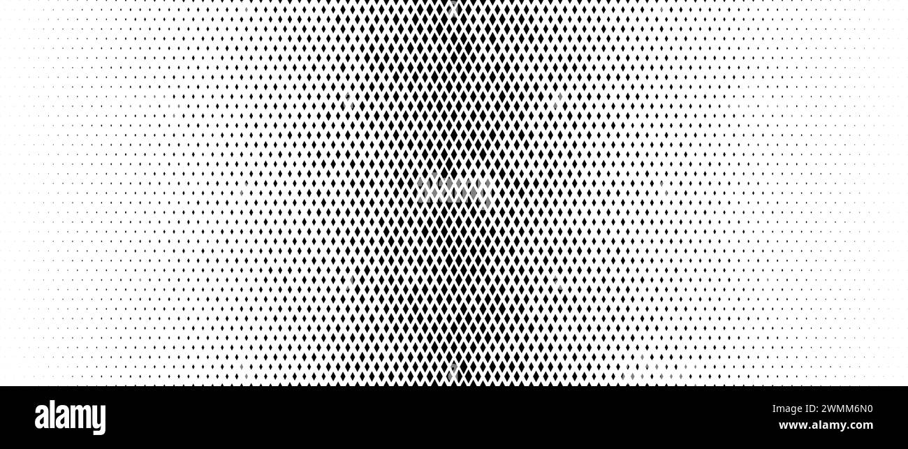 Rhombus gradient halftone texture. Diamond shape dot fading background ...