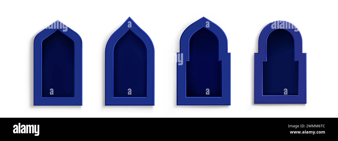 Traditional Arab frame for Islam holiday design. Realistic vector ...
