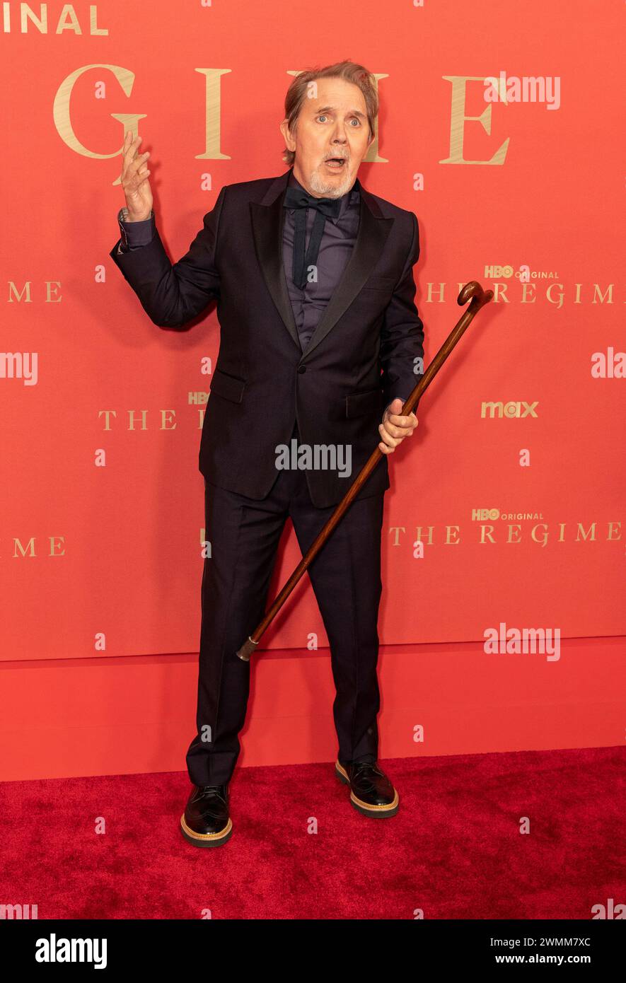 New York, USA. 26th Feb, 2024. David Bamber attends premiere of HBO ...