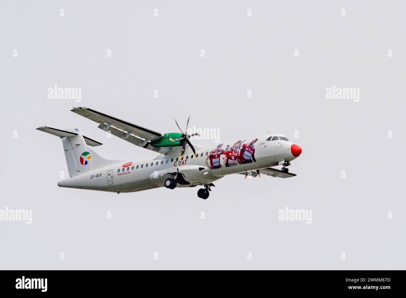 stockholm, sweden, 04 aug 2023, OY-RUV Danish Air Transport DAT ATR 72 ...