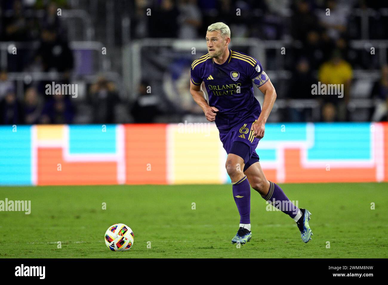 Orlando City defender Robin Jansson (6) during an MLS soccer match ...
