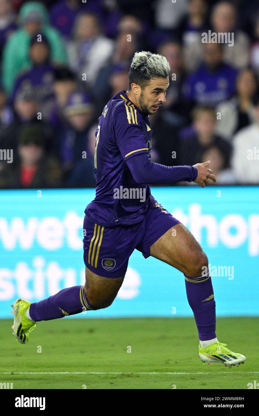 Orlando City midfielder Martin Ojeda (11) during an MLS soccer match ...