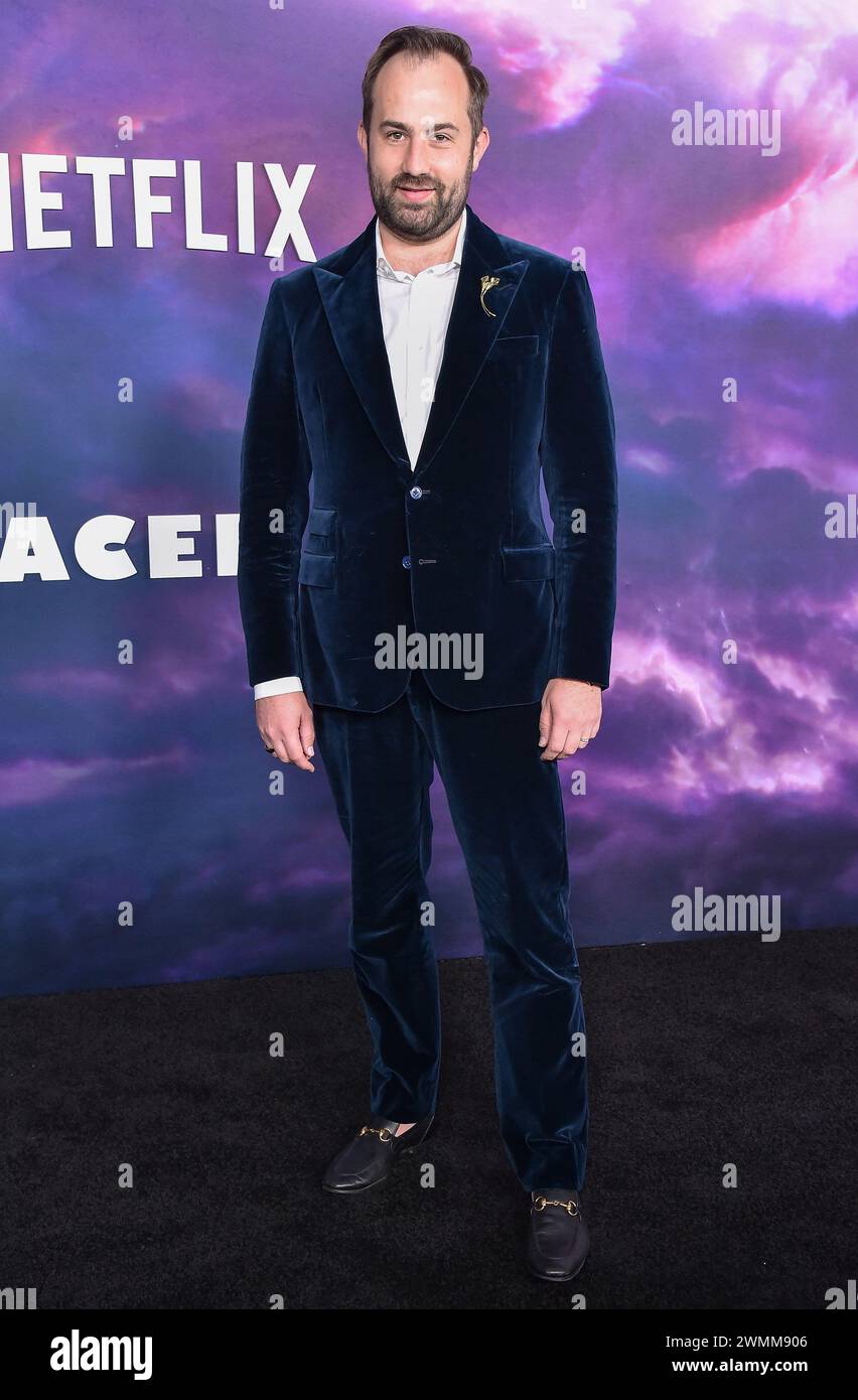 Hollywood, USA. 26th Feb, 2024. Colby Day arriving to Netflix's ...