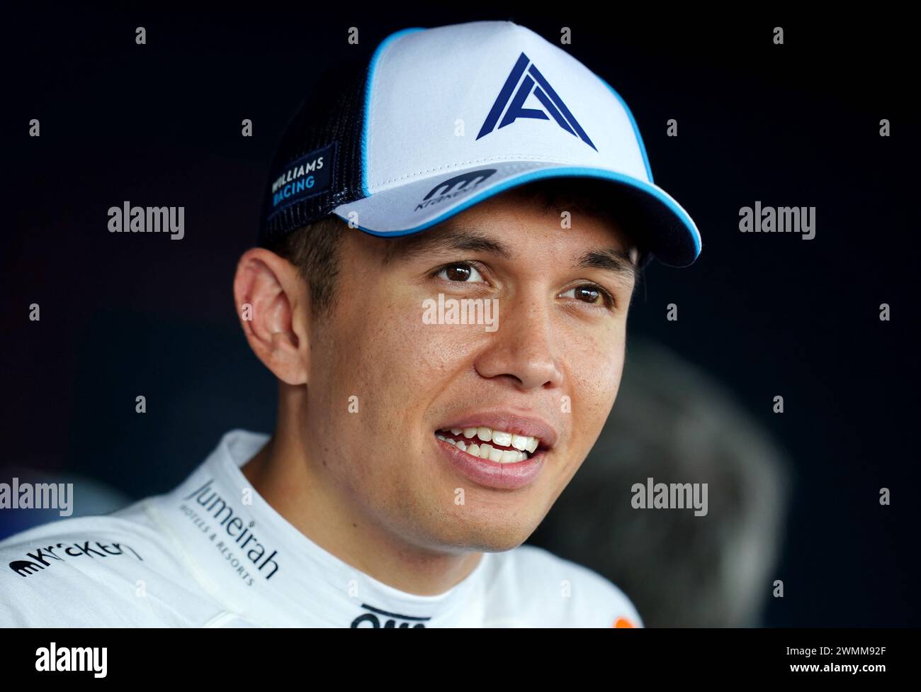 File photo dated 08-07-2023 of Williams' Alex Albon. The Bahrain Grand ...