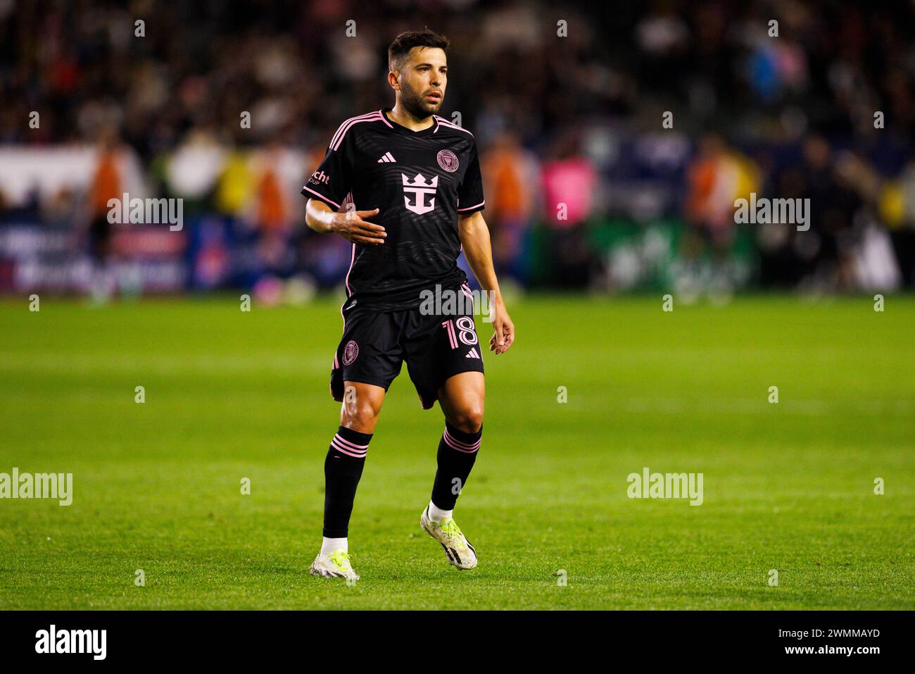 LOS ANGELES, CA - FEBRUARY 25: Inter Miami FC defender Jordi Alba (18 ...