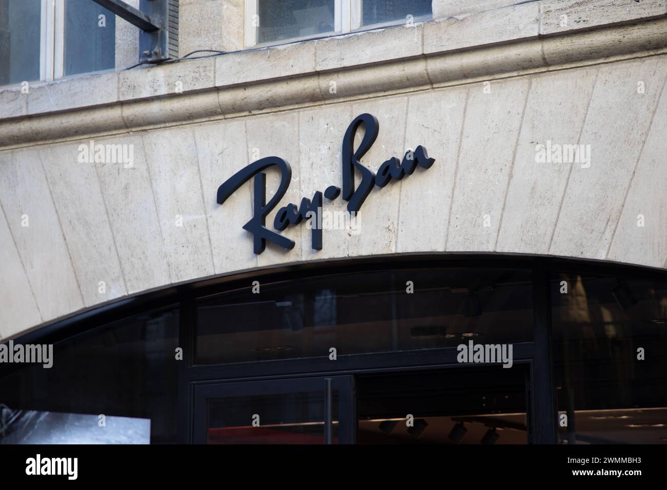 Bordeaux , France - 02 15 2024 : Ray ban sign brand boutique and text ...