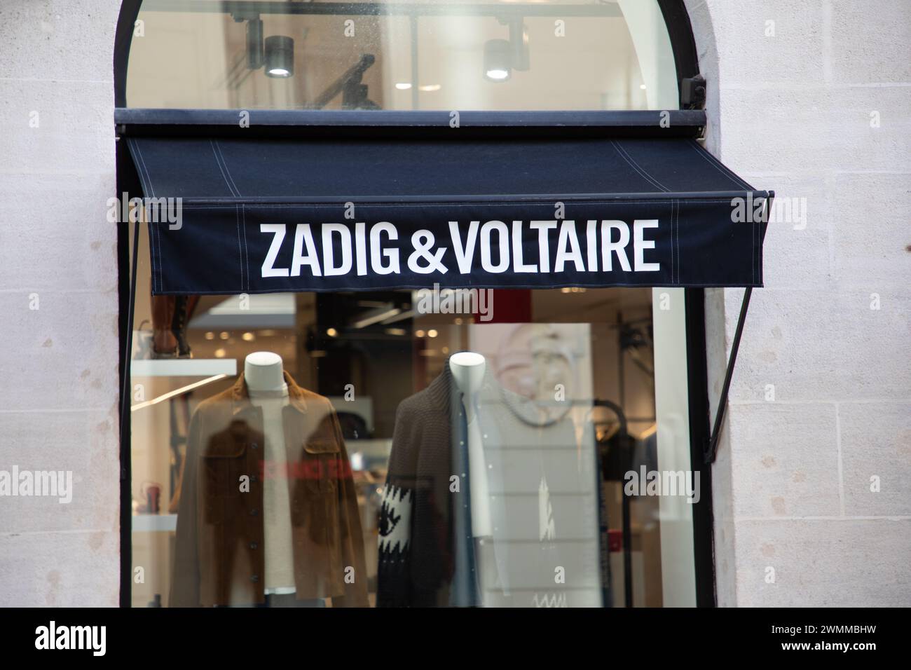 Bordeaux , France - 02 19 2024 : Zadig et Voltaire logo brand and text ...