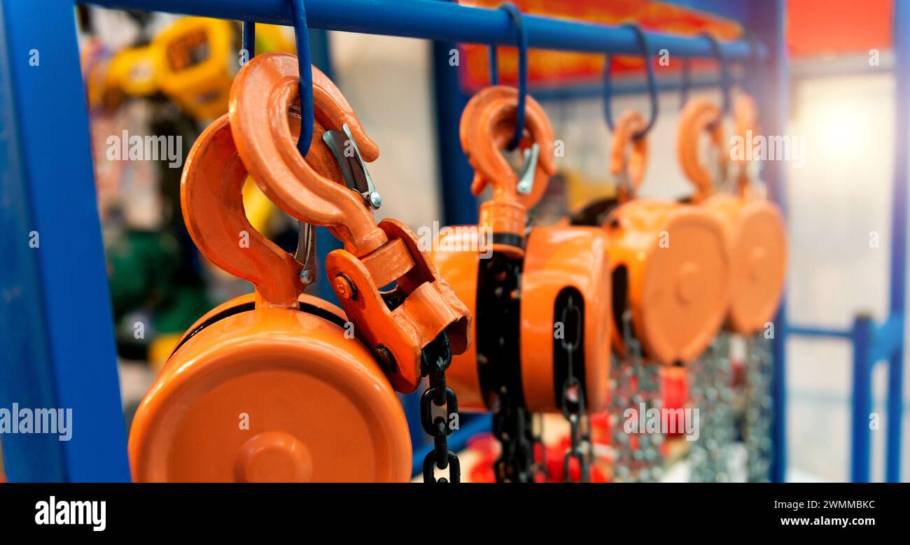 Lifting hooks hi-res stock photography and images - Alamy