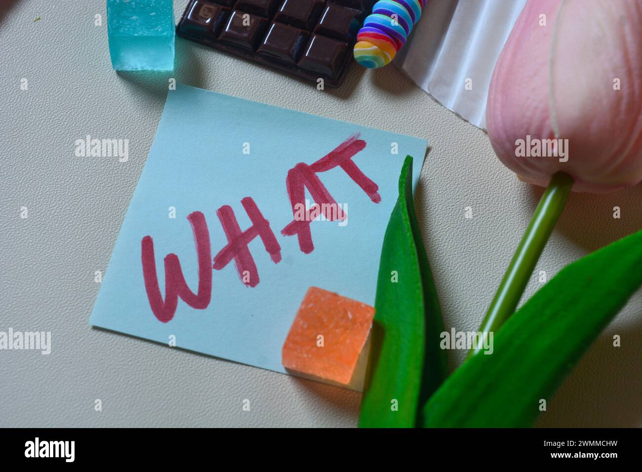 English vocabulary "WHAT" on the theme of sweets, chocolate bars ...