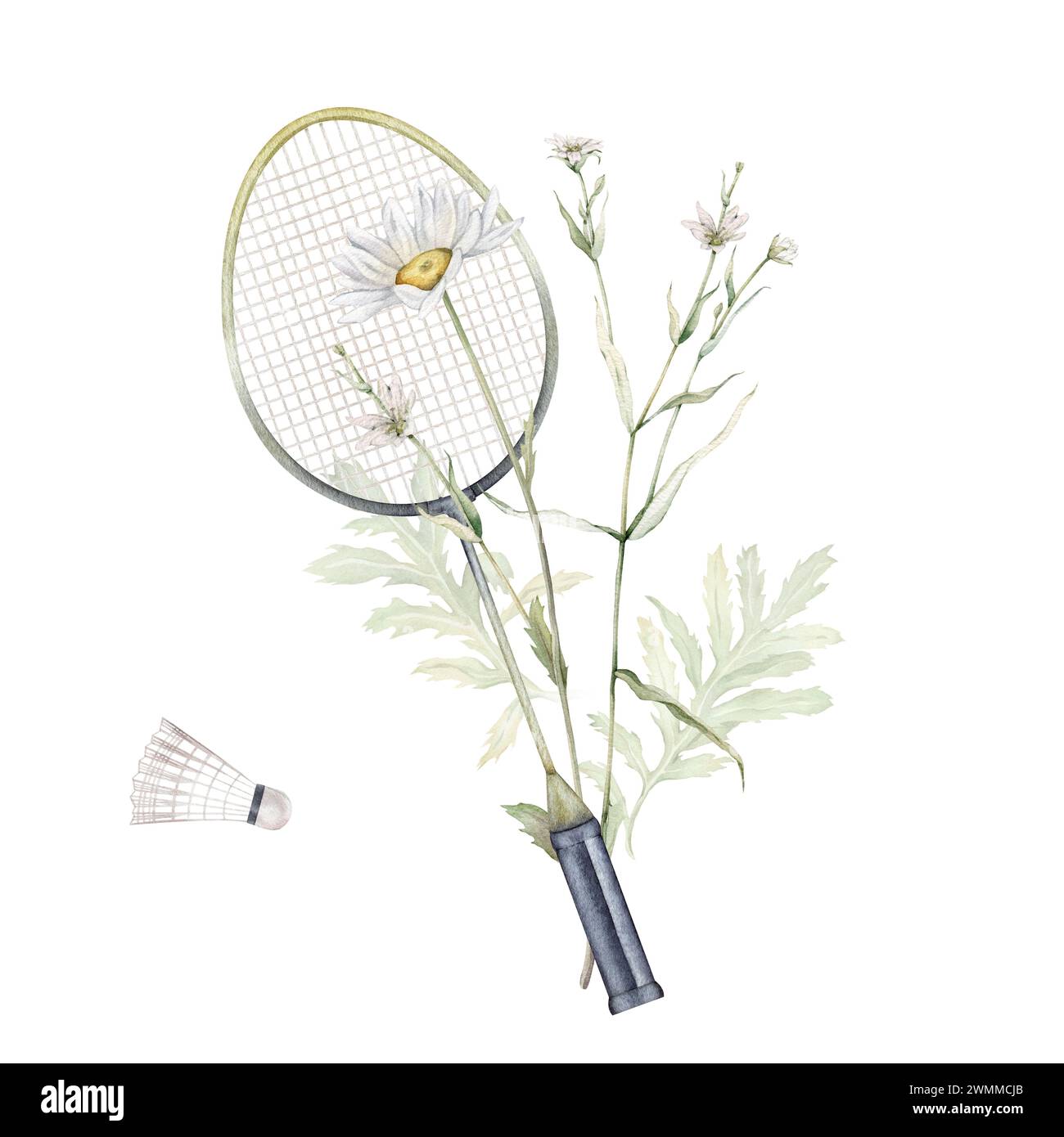 Badminton shuttlecock drawing hi-res stock photography and images - Alamy