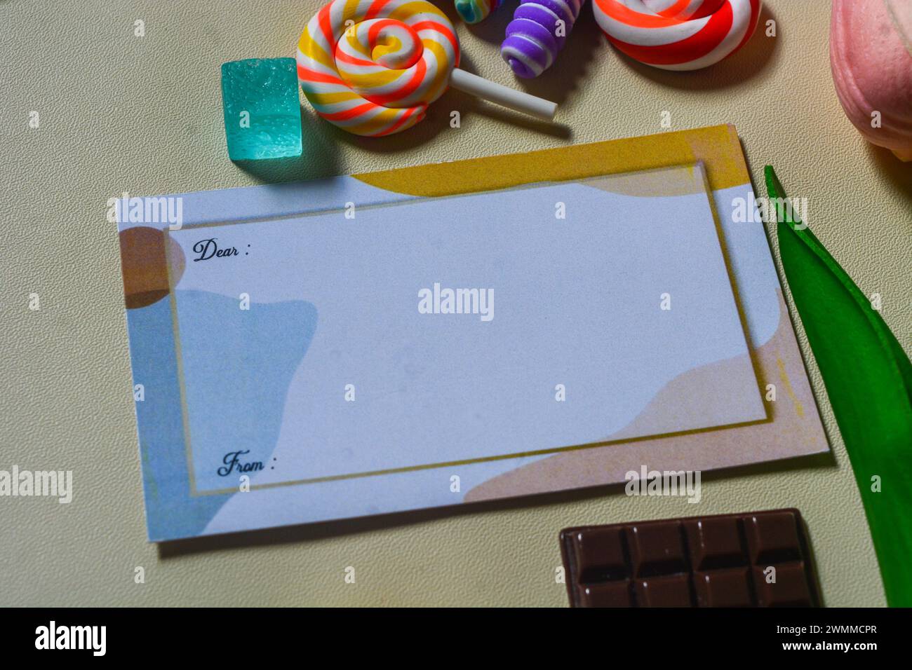 Name card frames, greeting cards are suitable for templates Stock Photo ...