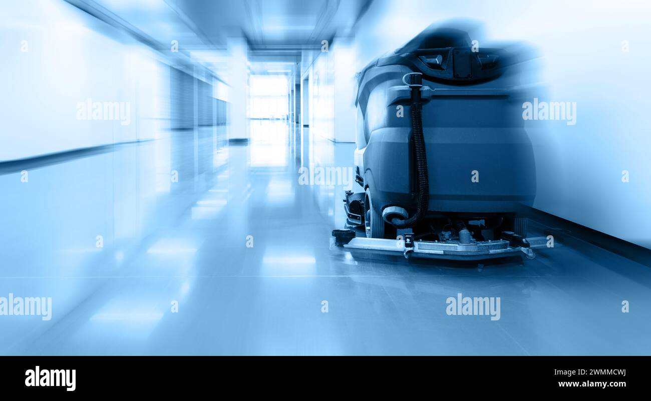 Floor scrubbing machine hi-res stock photography and images - Alamy