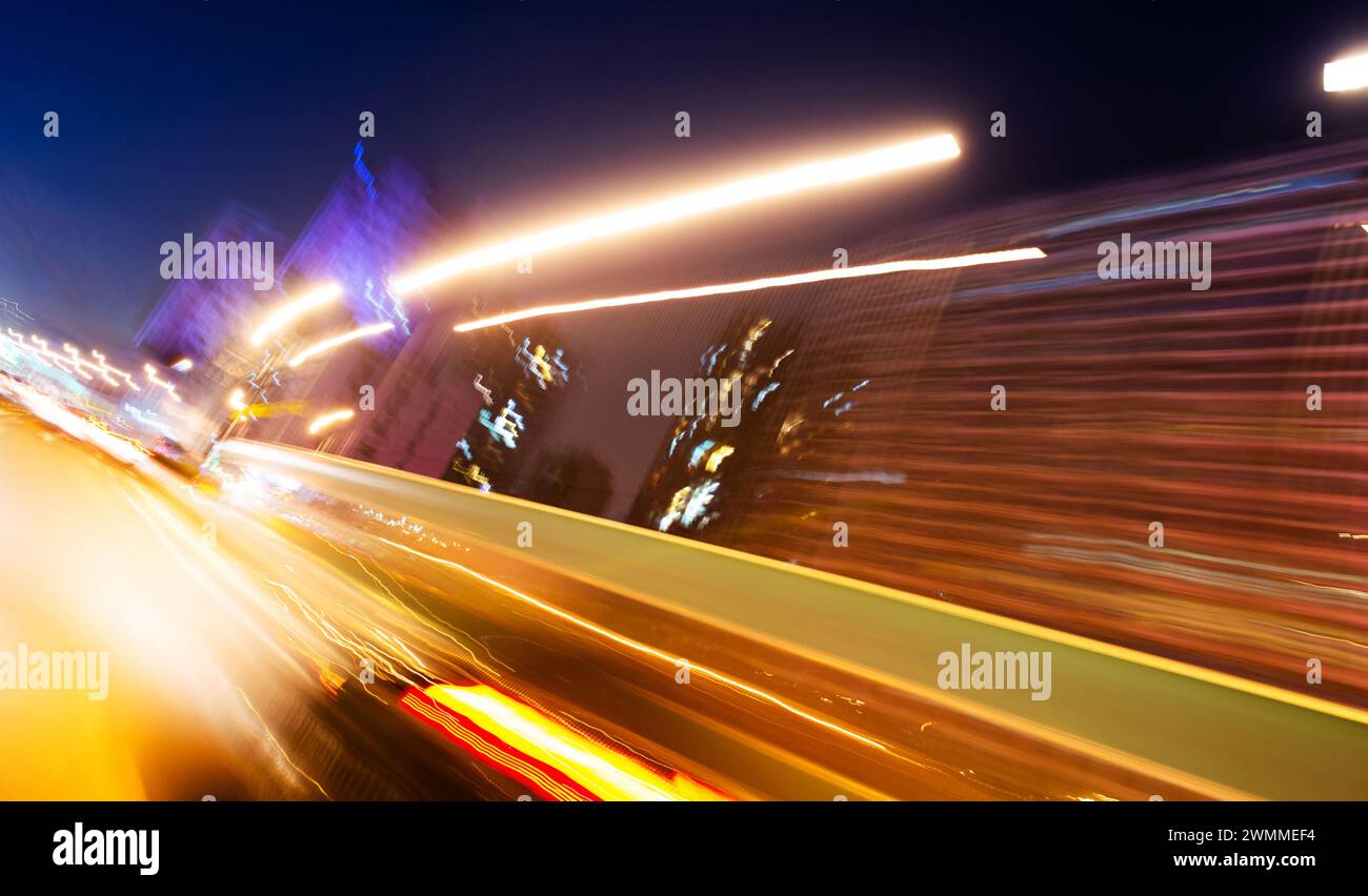 Yellow line drive driving abstract hi-res stock photography and images ...