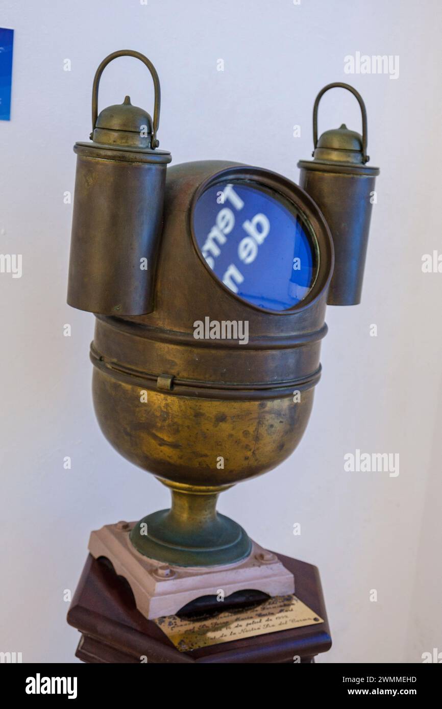 binnacle, La Mola lighthouse museum, Formentera, Pitiusas Islands ...