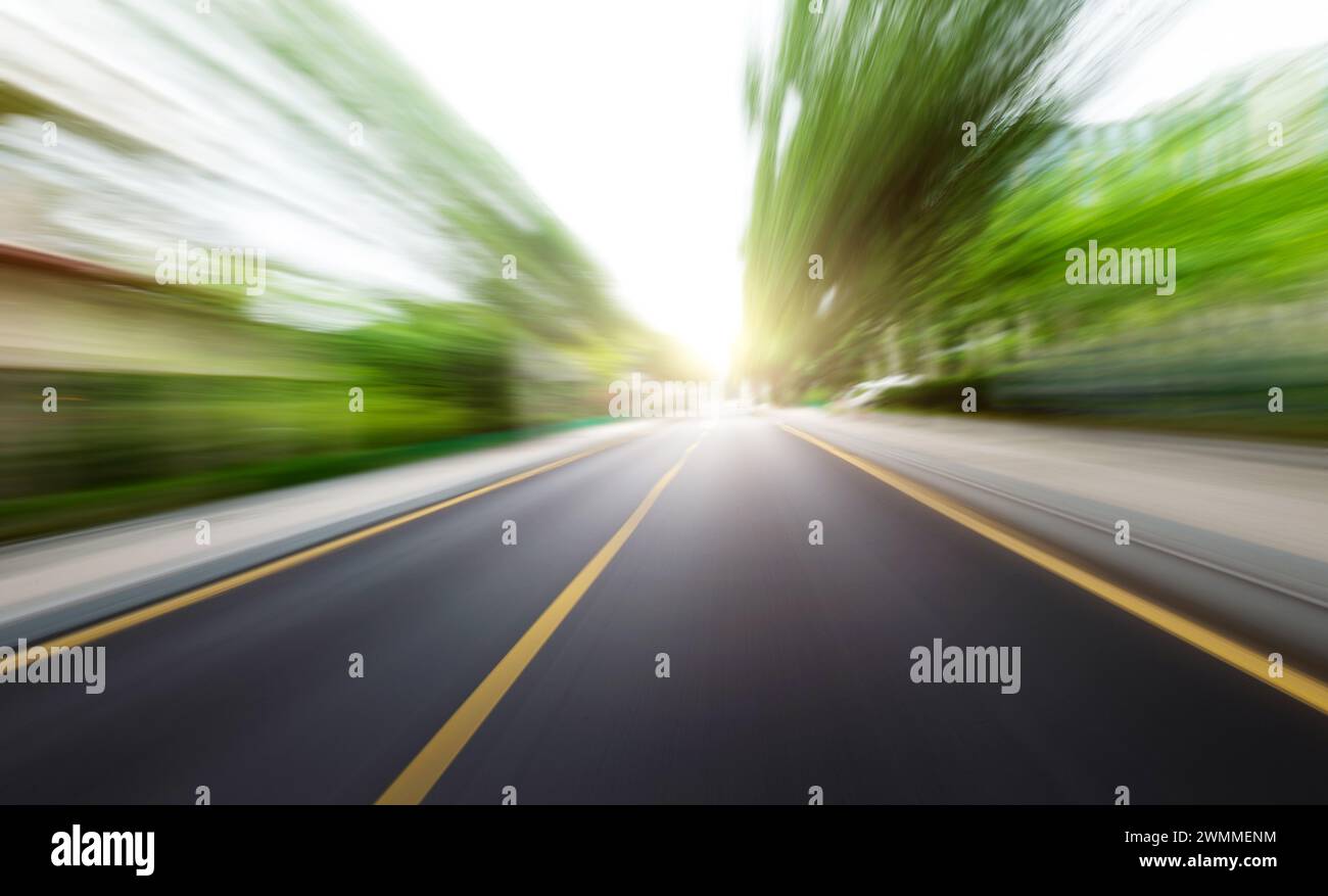Fast driving down road along hi-res stock photography and images - Alamy