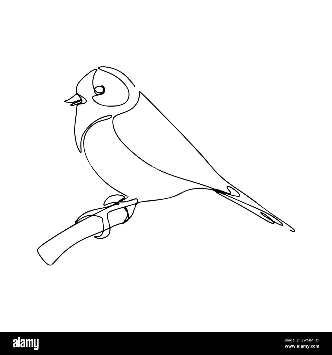 Continuous bird line drawing Black and White Stock Photos & Images - Alamy