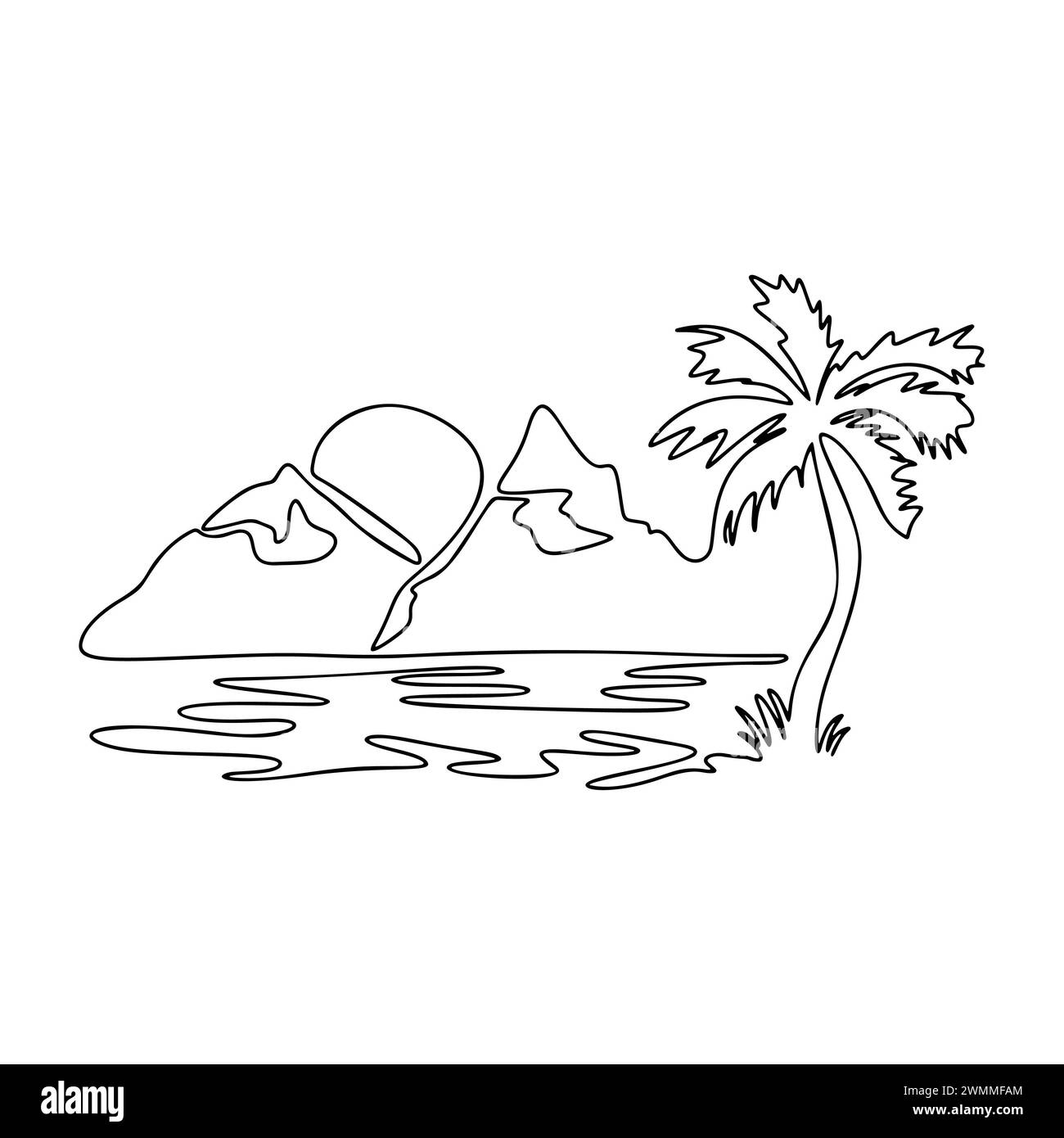 Continuous ink sketch hi-res stock photography and images - Alamy