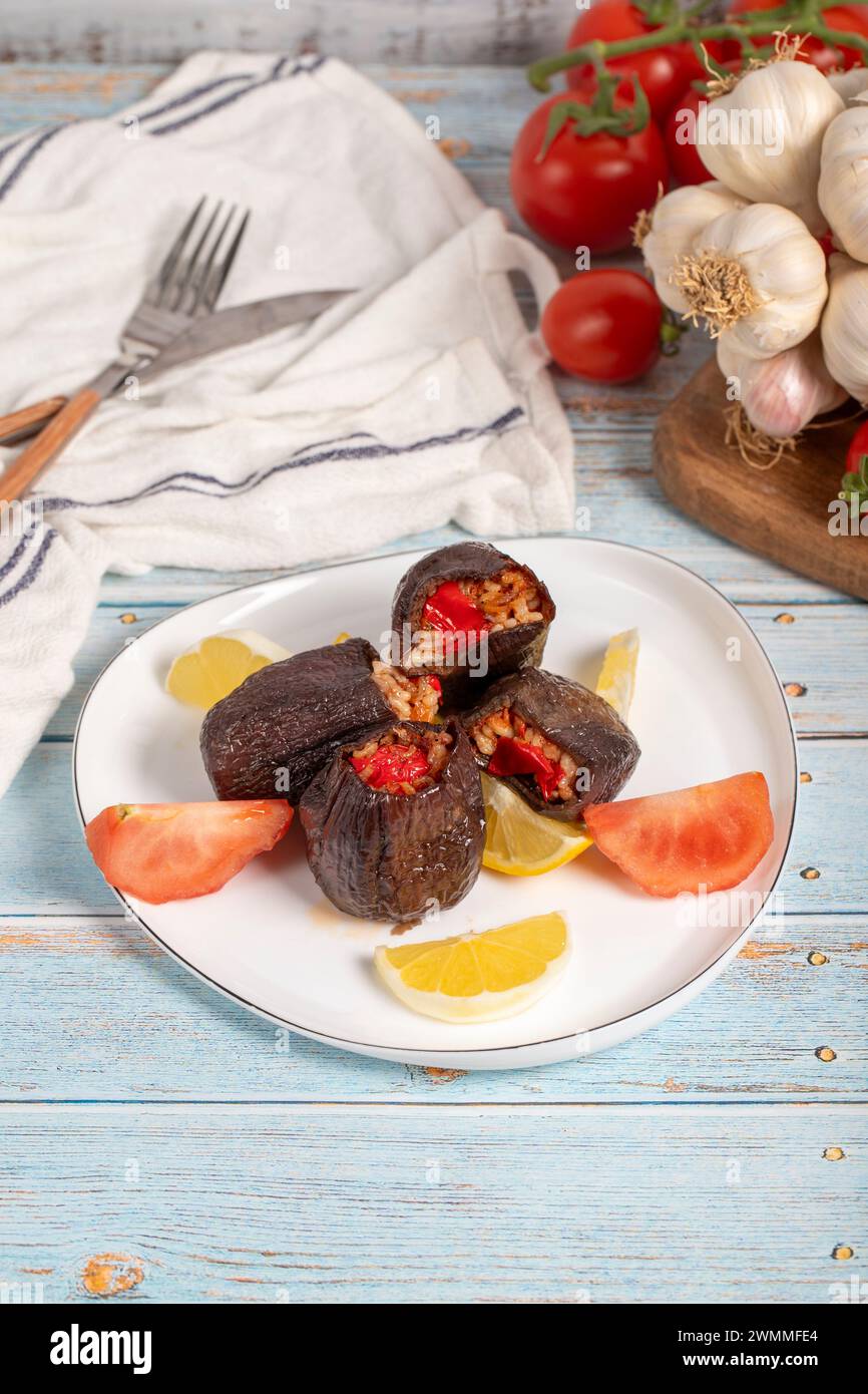 Eggplant Stuffed With Rice Appetizer Dishes Stuffed Eggplant With Eggplant Stuffed With Rice Appetizer Dishes Stuffed Eggplant With