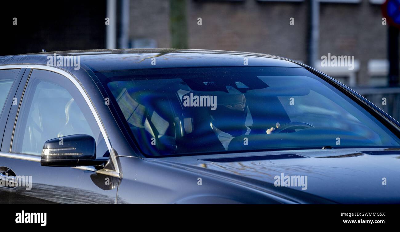 AMSTERDAM - A secured car arrives at the extra-secure court for the ...