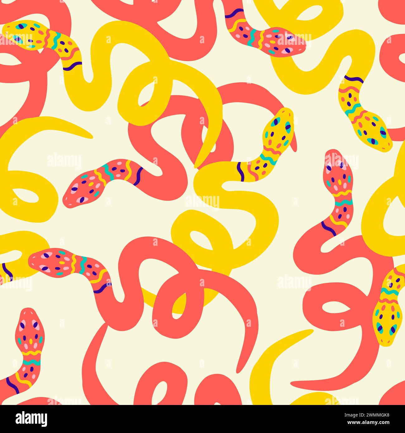 Snake for kids pattern hi-res stock photography and images - Alamy