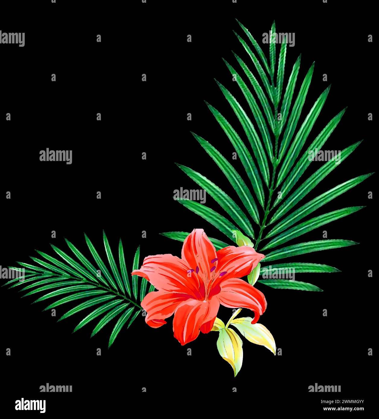 colorful beautiful motif design in textile digital Stock Vector Image ...