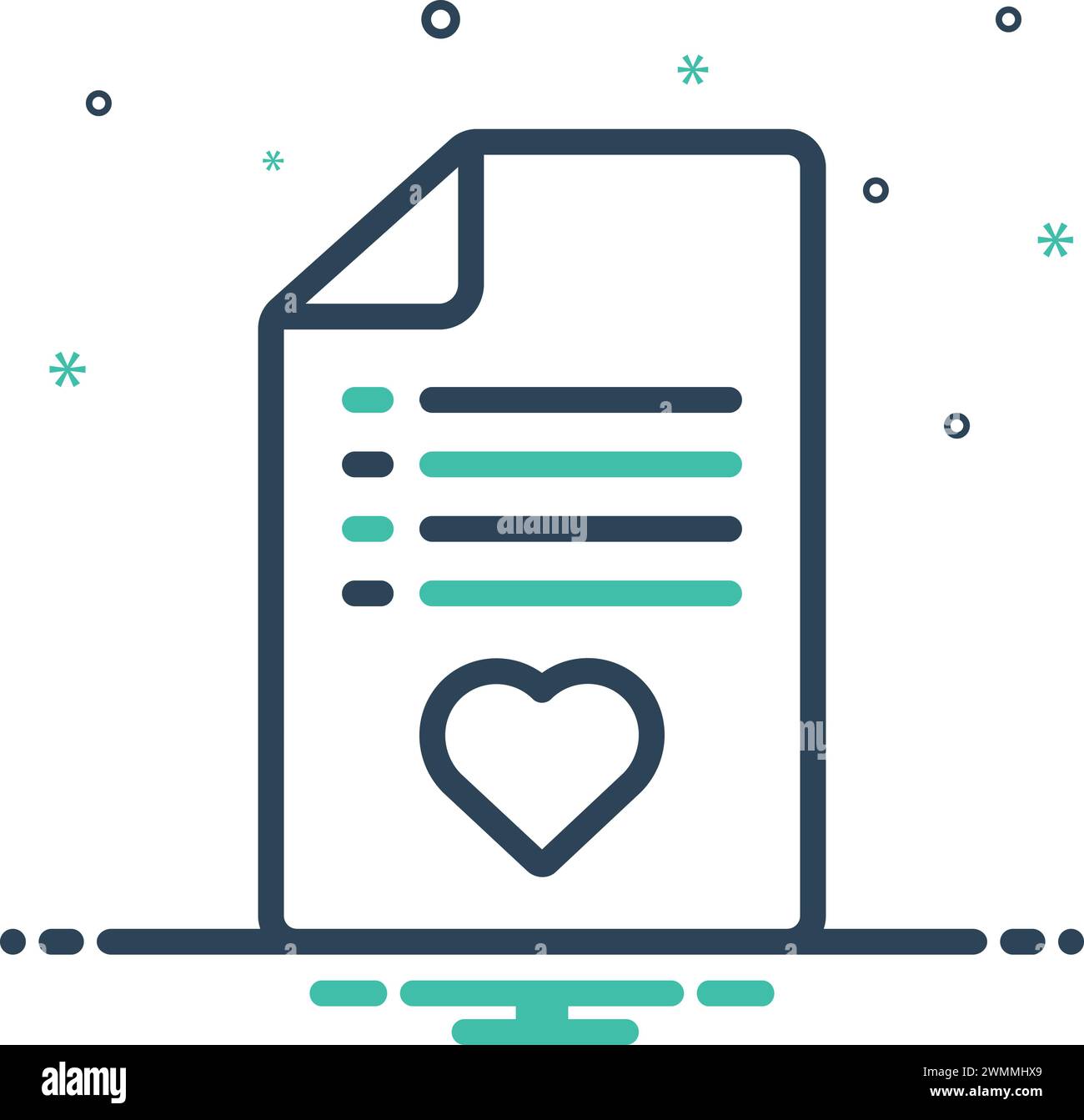 Favorite list vector vectors hi-res stock photography and images - Alamy