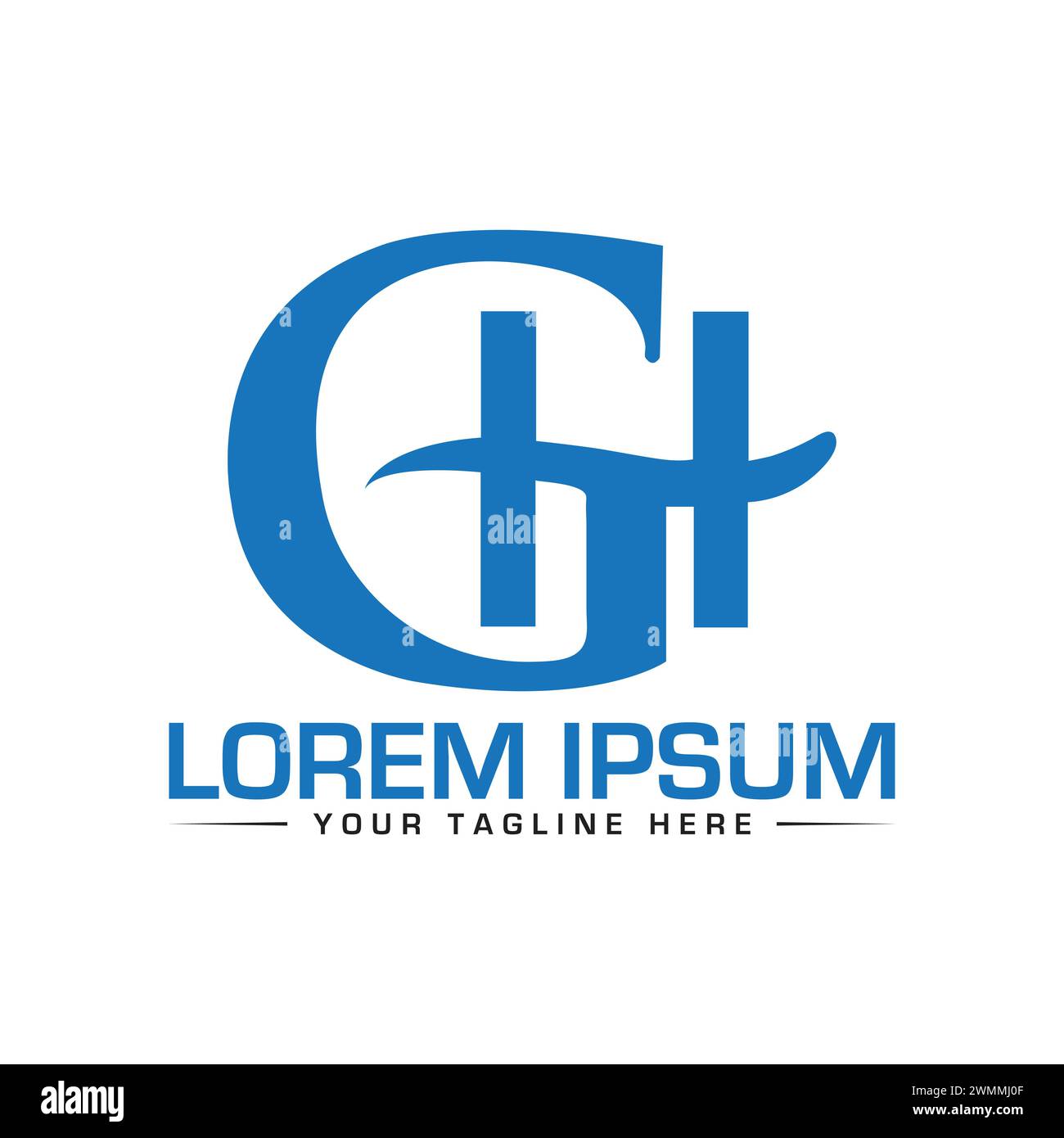 GH Letter Logo Design, Unique and Professional GH Logo Design Stock ...