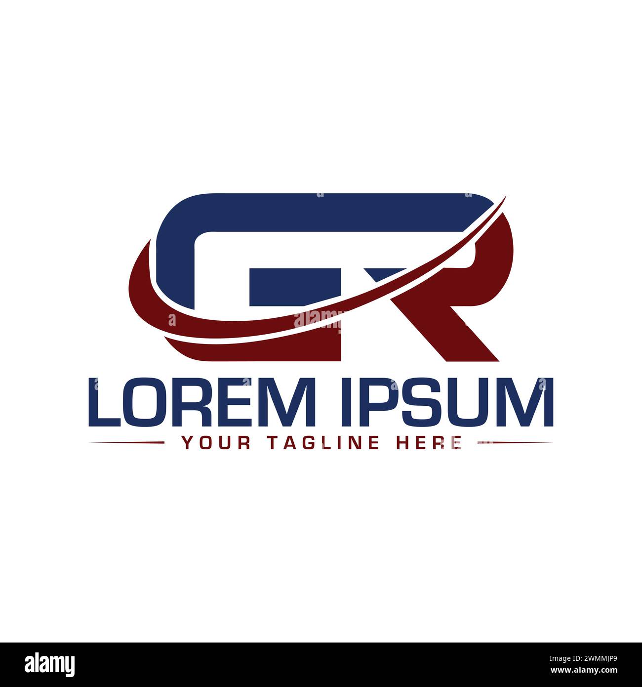 GR Letter Logo Design, Unique and Professional GR RG Logo Design Stock ...