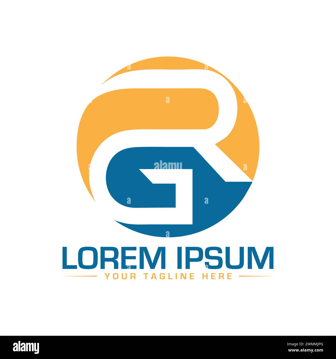 GR Letter Logo Design, Unique and Professional GR RG Logo Design Stock ...