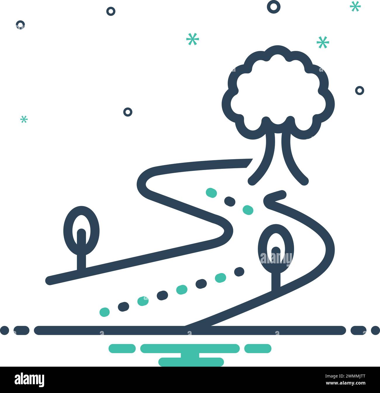 Icon for path,way Stock Vector Image & Art - Alamy