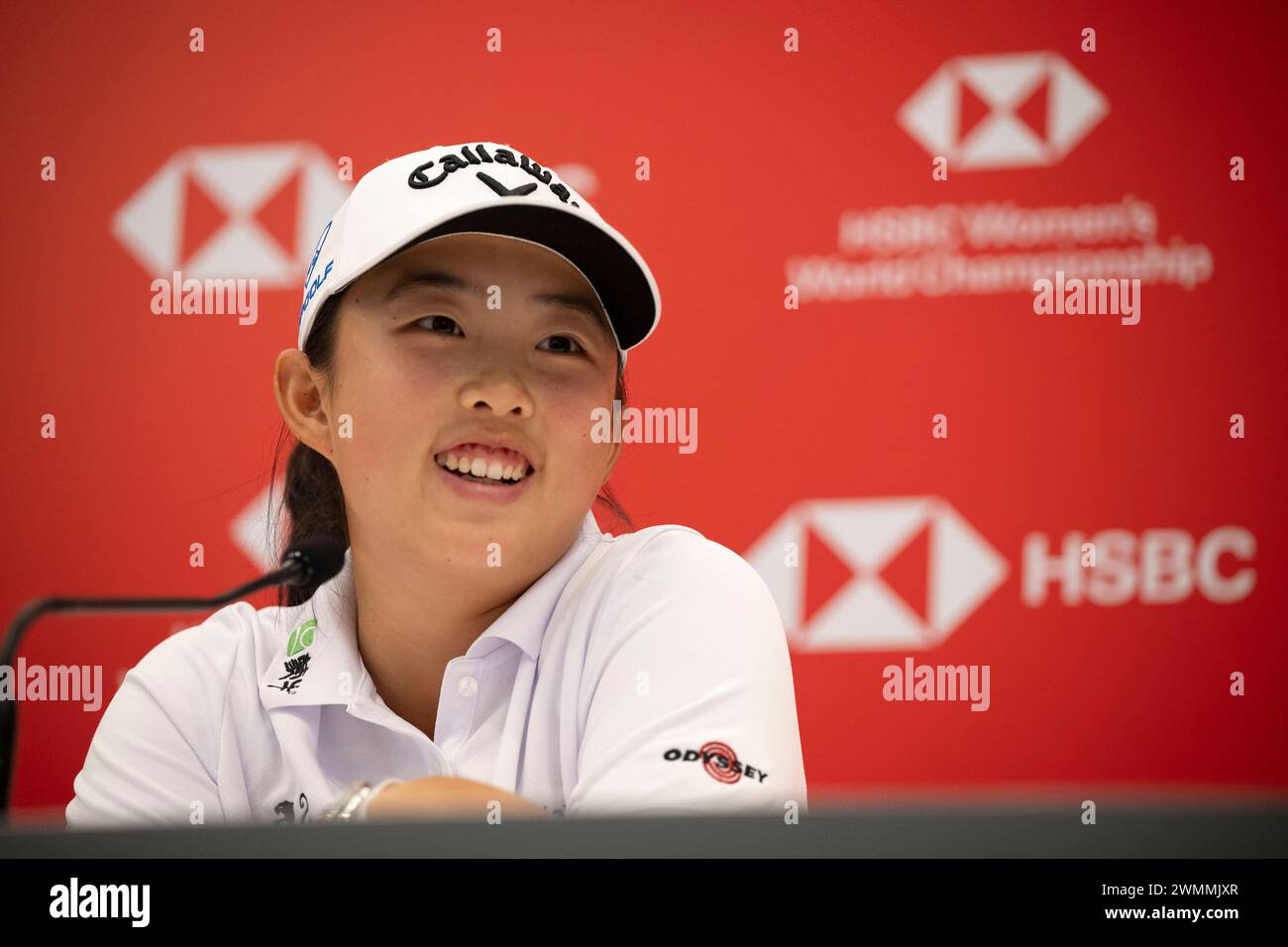 Singapore. 27th Feb, 2024. Yin Ruoning of China attends the HSBC Women ...