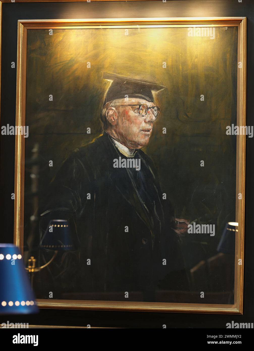 Portrait painting of Cuthbert Simpson, Dean 1959, in the dining room at ...