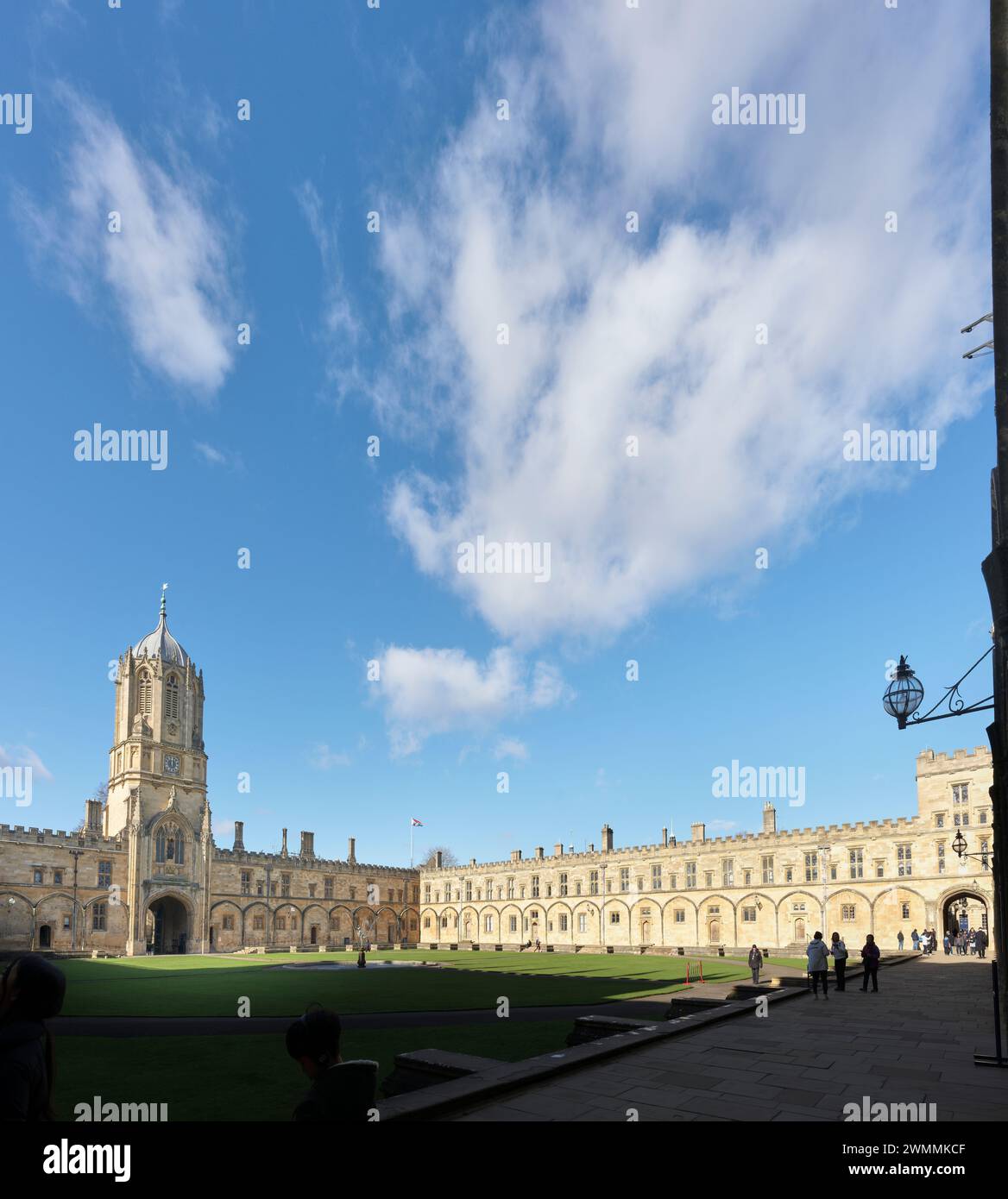 Tom Court or Great Quadrangle at Christ Church college, University of ...