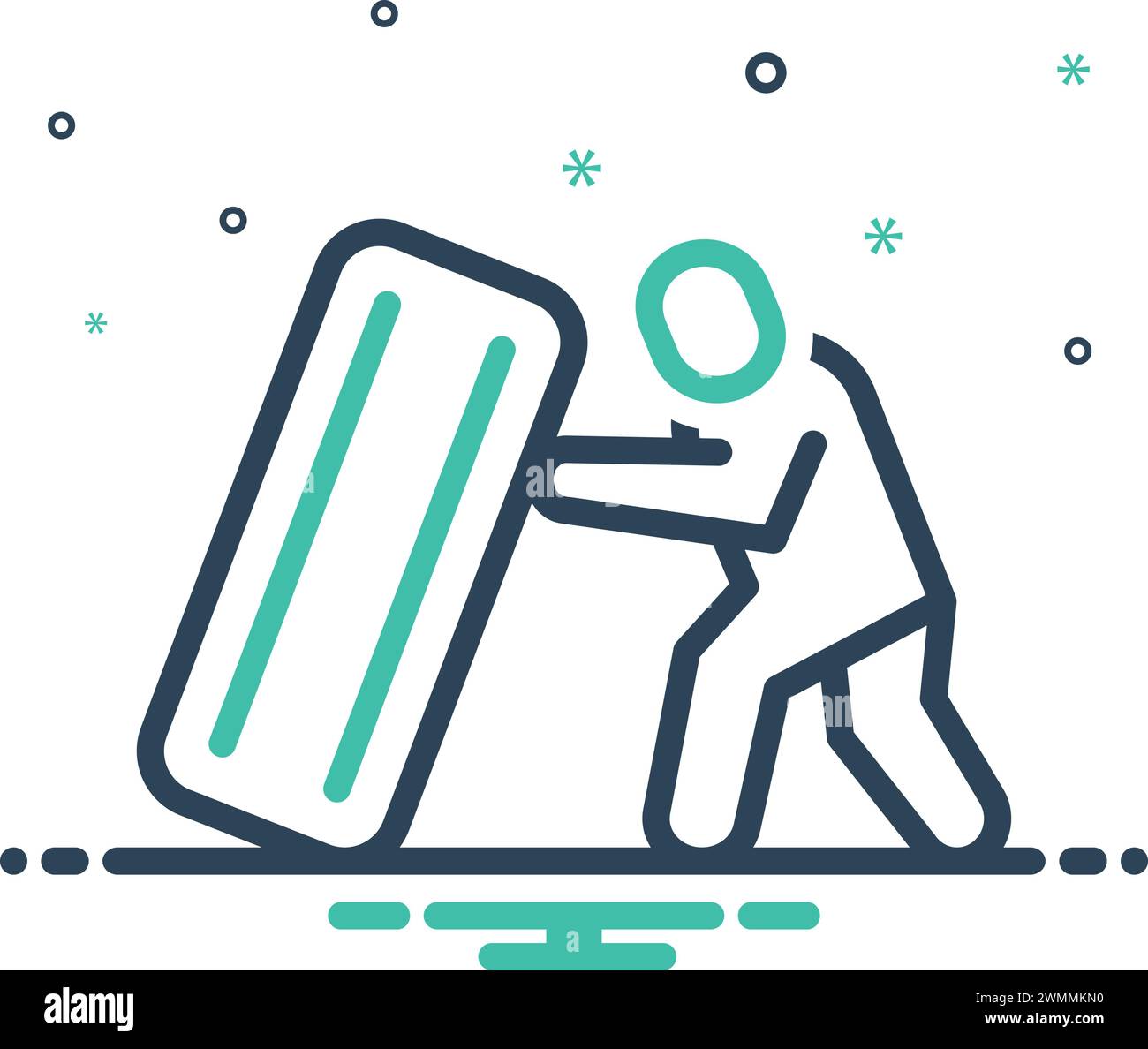 Exertion struggle Stock Vector Images - Alamy