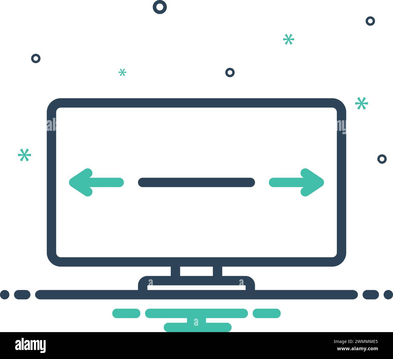 Icon for widescreen,broad Stock Vector Image & Art - Alamy