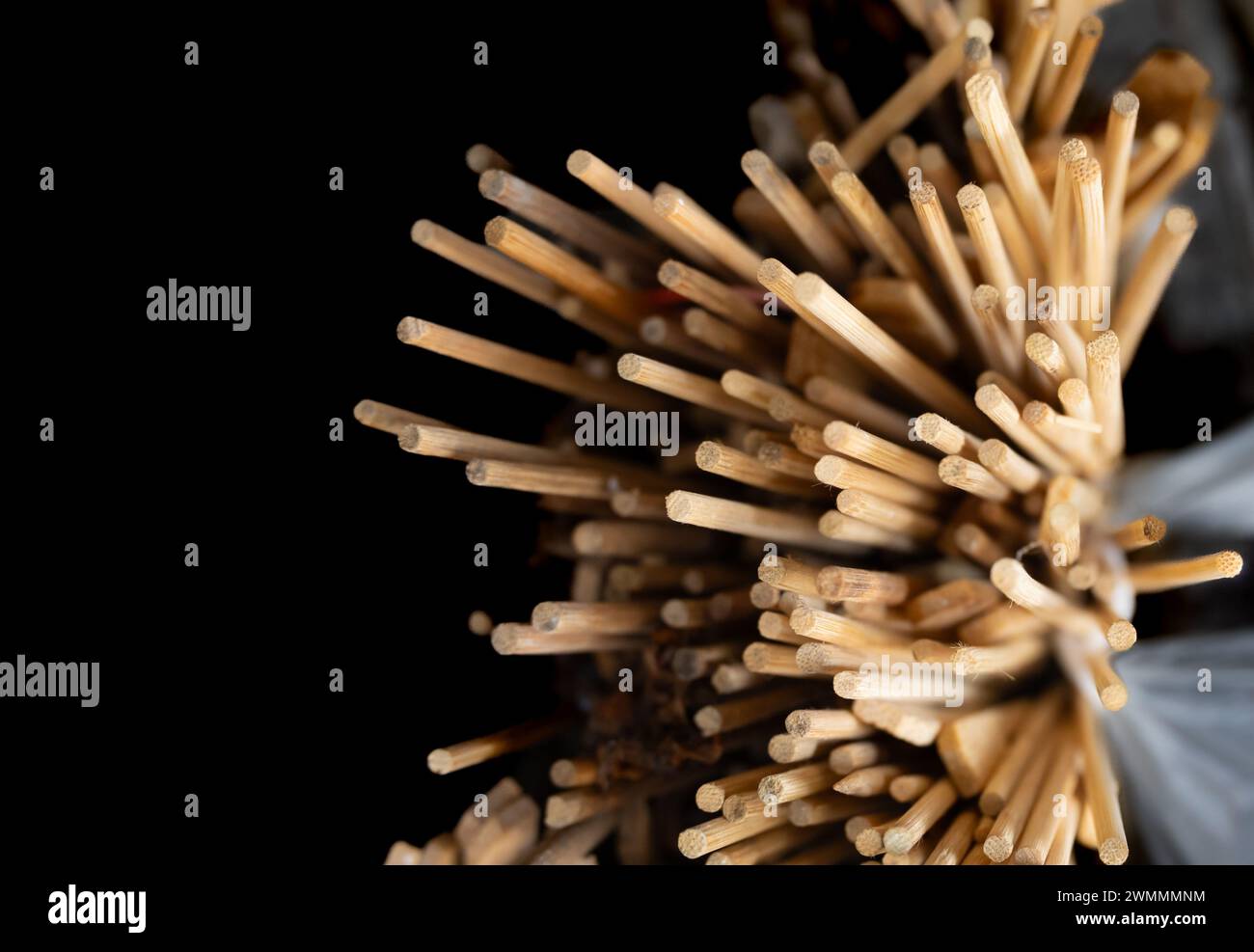 A bunch of thin wooden sticks photographed from above Stock Photo - Alamy