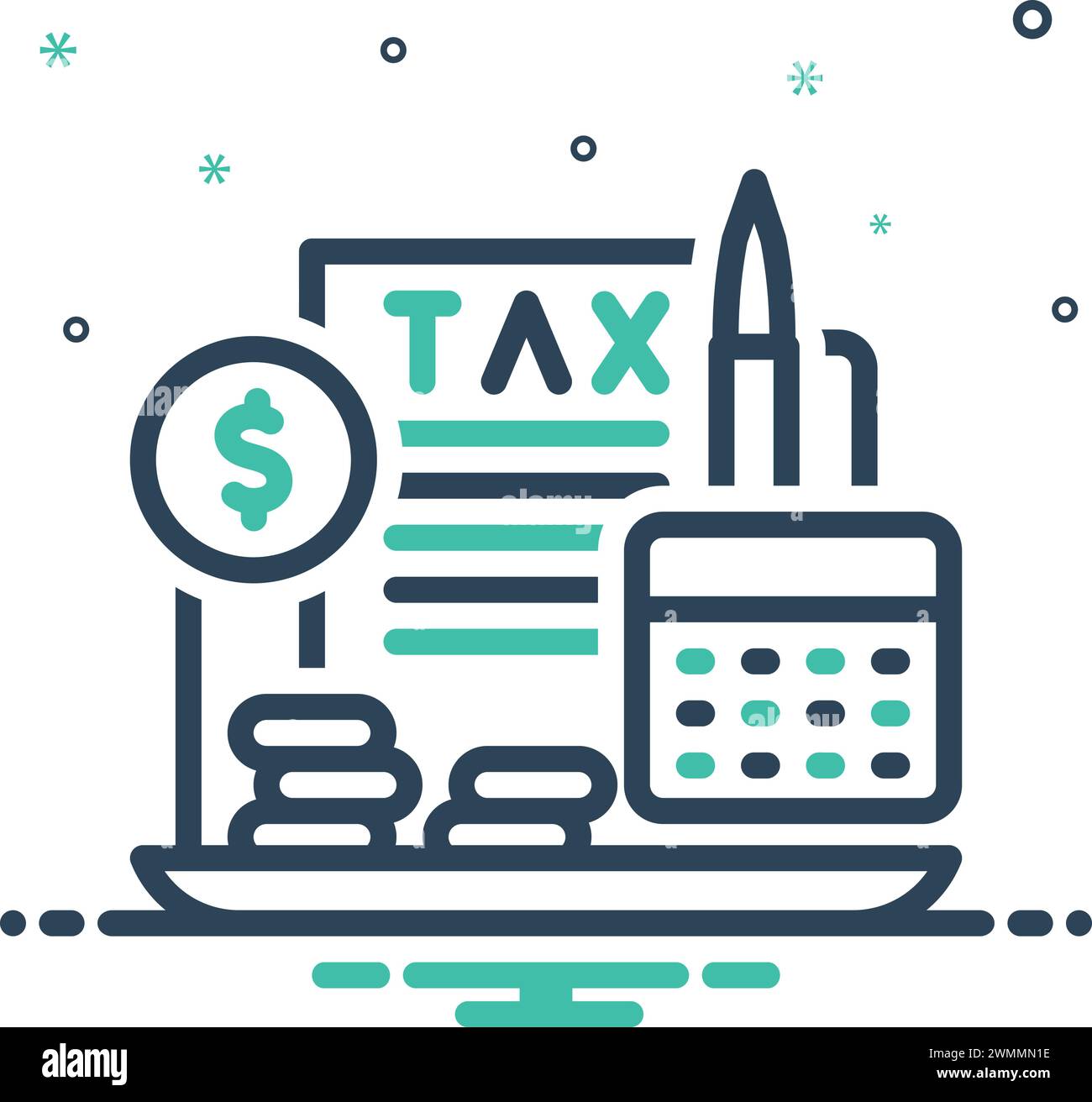 Fiscal calculation Stock Vector Images - Alamy