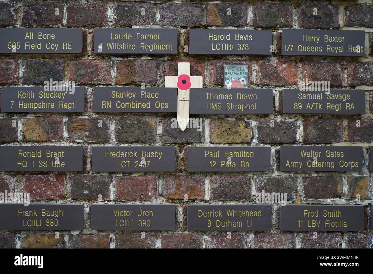 The Normandy Memorial Wall at the D-Day Story museum, Southsea ...