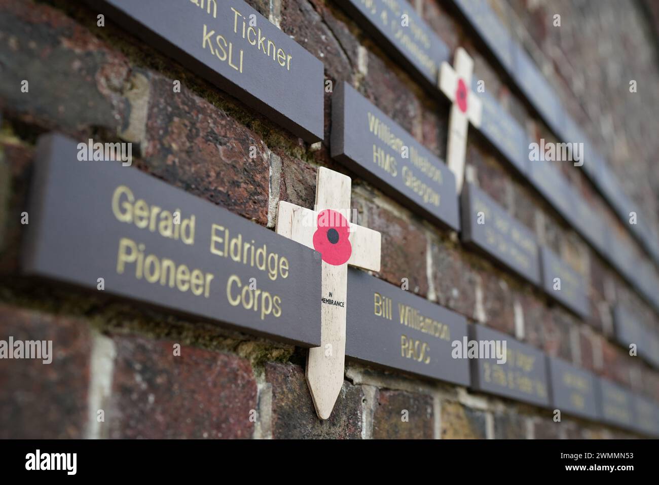 The Normandy Memorial Wall at the D-Day Story museum, Southsea ...