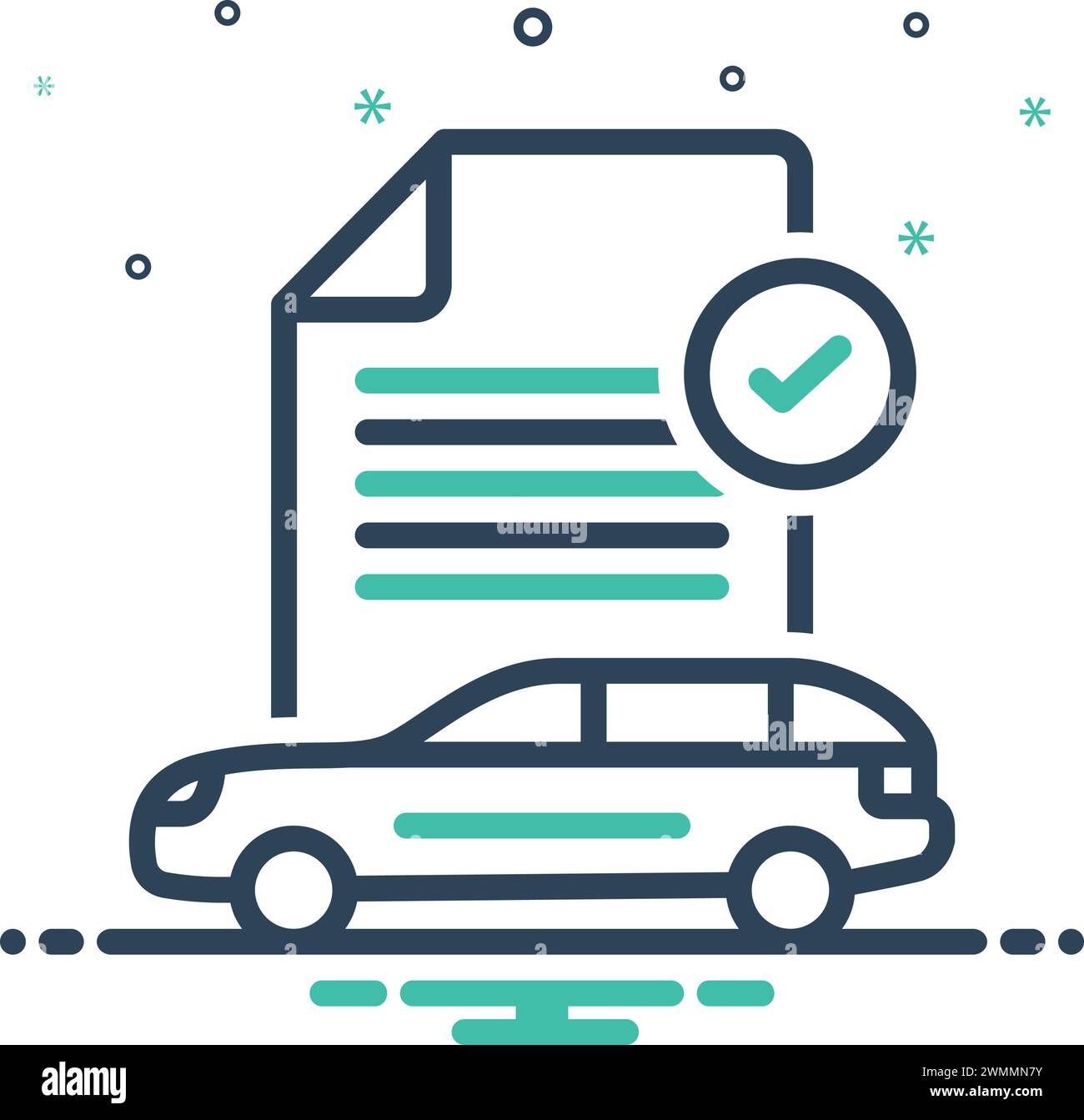 Icon For Permit Permission Stock Vector Image And Art Alamy
