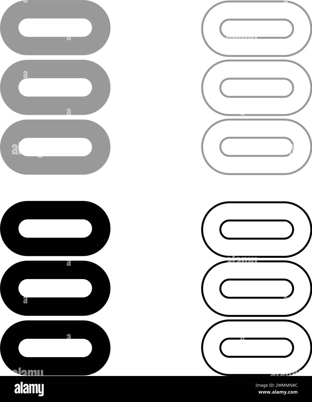 Set towels stack of folded bath napkins set icon grey black color ...