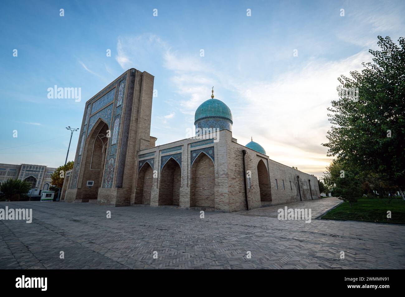 View of Hazrati Imam Mosque and Muyi Muborak Madrasah Moyie Mubarek ...
