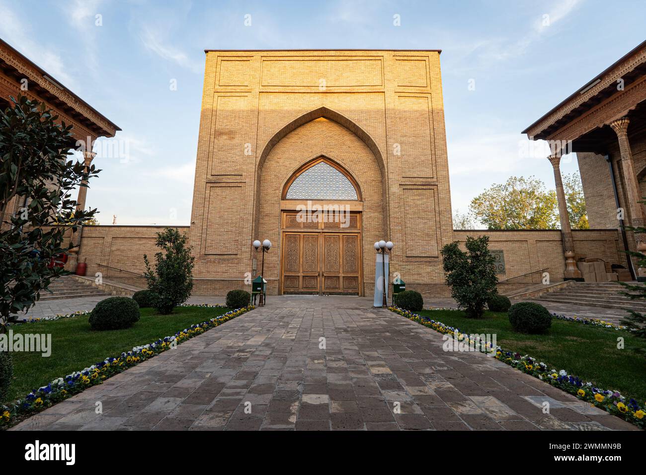 View of Hazrati Imam Mosque and Muyi Muborak Madrasah Moyie Mubarek ...