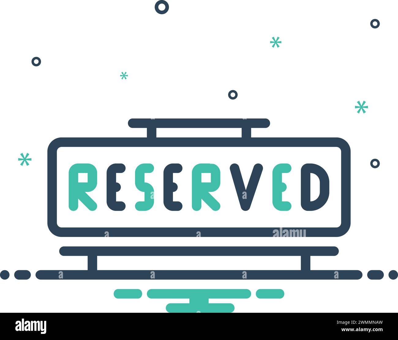 Icon for reserved,booked Stock Vector Image & Art - Alamy